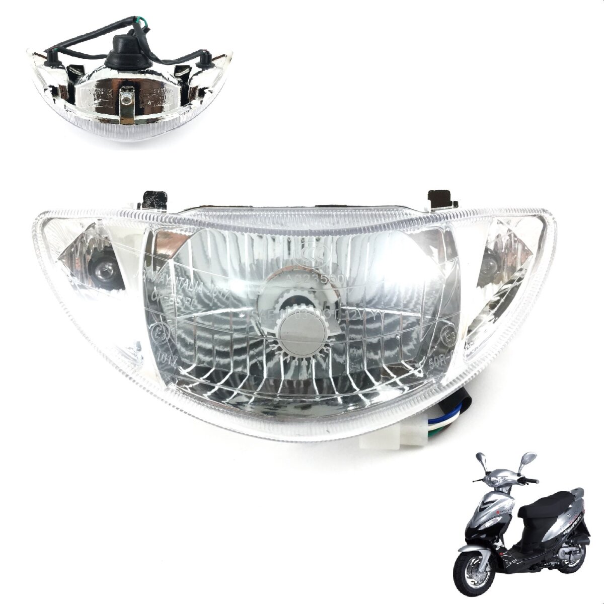 SMD Scheinwerfer komplett REX RS400/460 / Jonway, 46,50